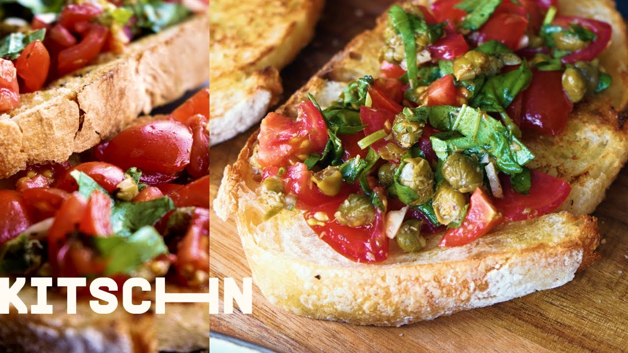 Bruschetta with Tomato and Capers - YouTube