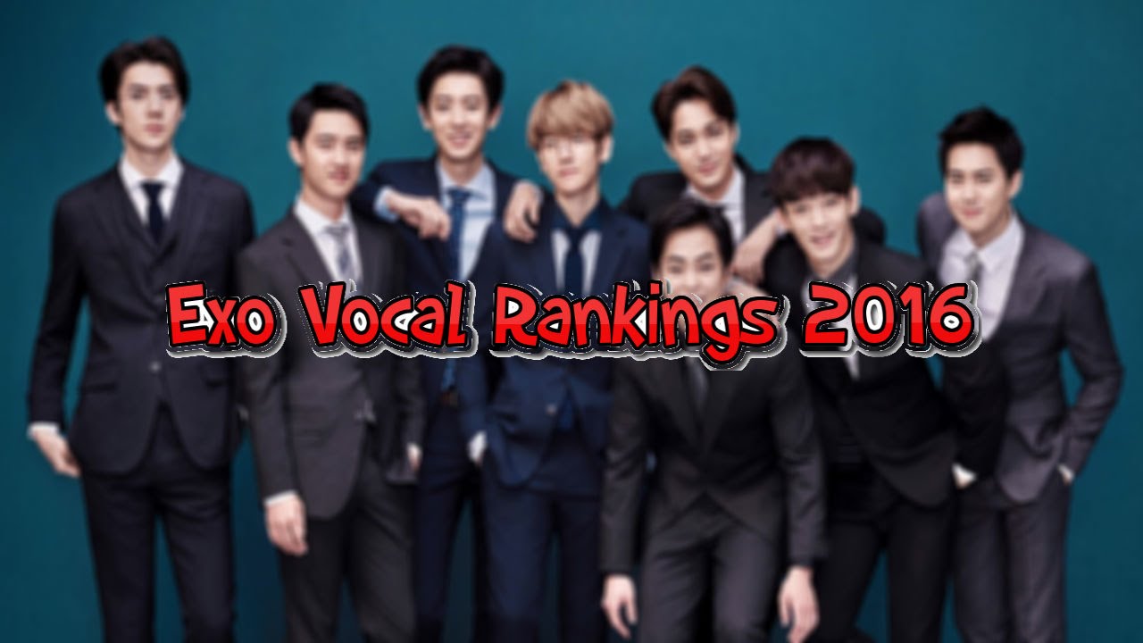 Exo Vocal Rankings 2016 - YouTube