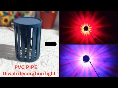 pvc pipe diwali decoration light | diwali decoration idea with lights ...