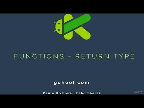 36 - Functions (Return Types) - Kotlin Developer Course - Build Android Apps in Kotlin - YouTube
