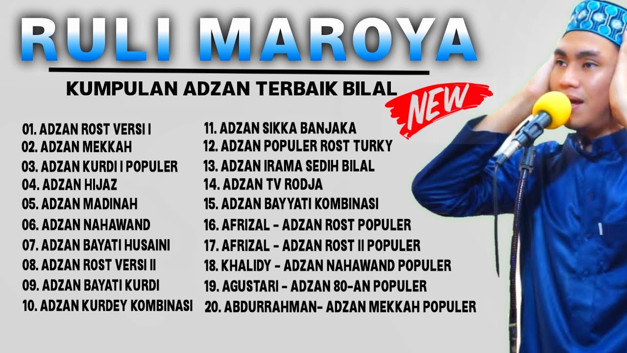 ADZAN MERDU TERBAIK • 20 ADZAN NONSTOP YANG MENENANGKAN • Most ...