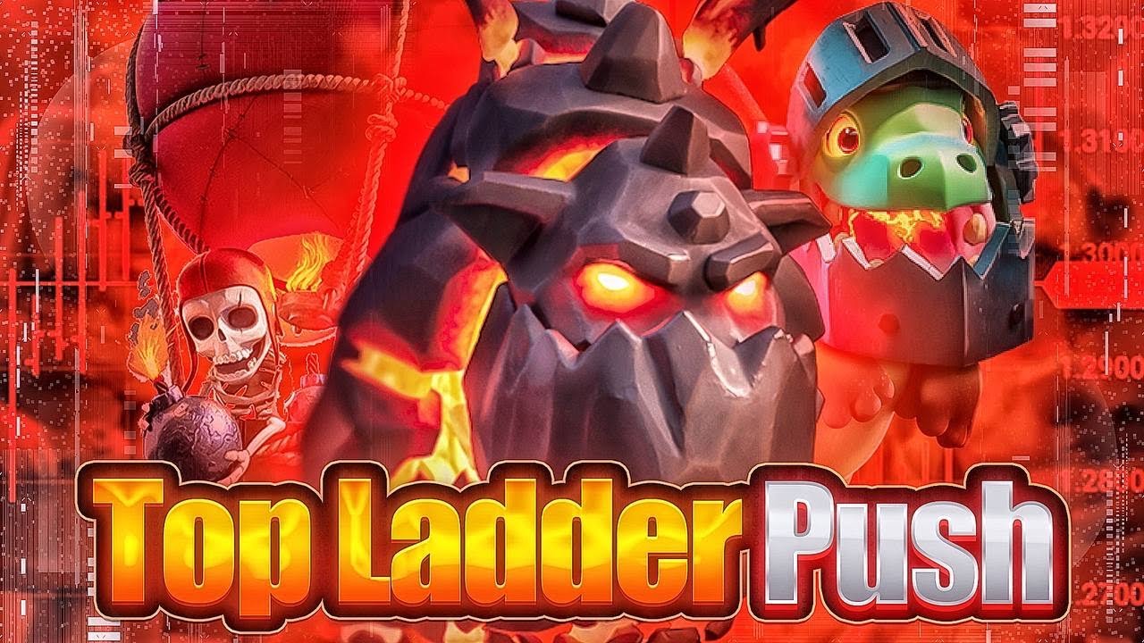 TOP LADDER PUSH WITH LAVALOON 🔥 -CLASH ROYALE - YouTube