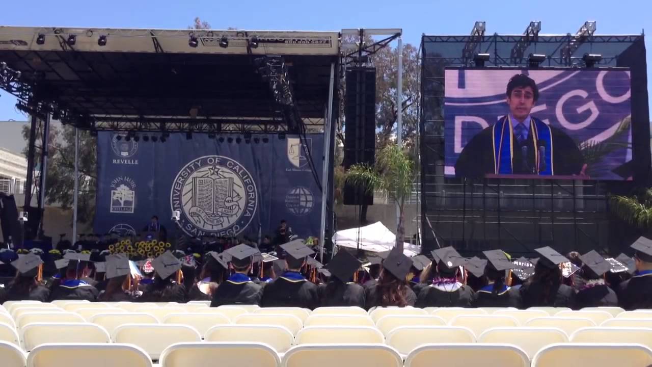 UCSD Commencement Revelle College 2013 - Arvin Wali - YouTube