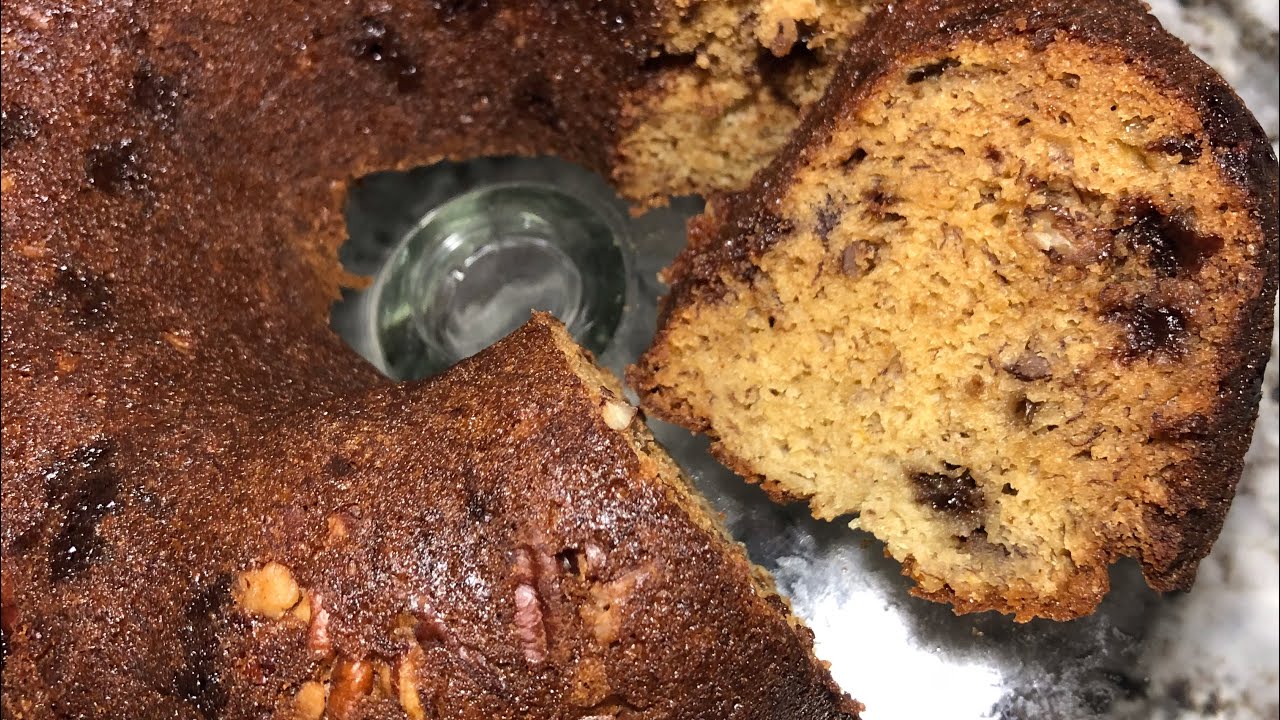 Super Moist Banana Nut Chocolate Chip Bread - YouTube