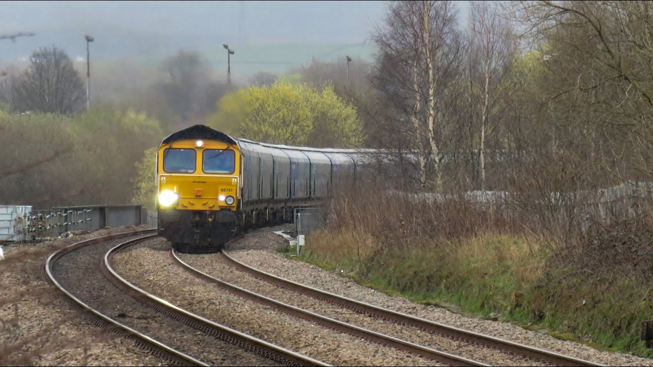 GBRf Class 66 No. 66741 on 6E09 Liverpool Biomass Tml - Drax Aes @ Moss ...
