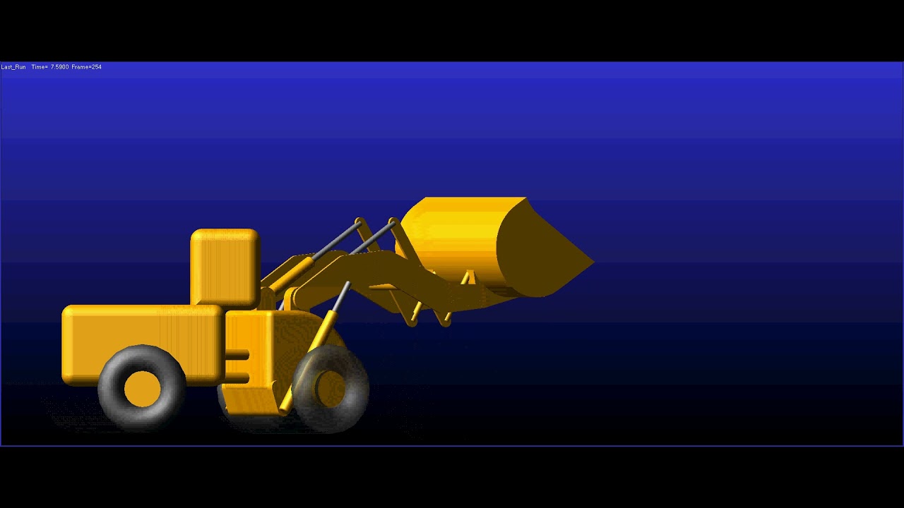 Dynamic modeling of wheel loader built using MSC.ADAMS - YouTube