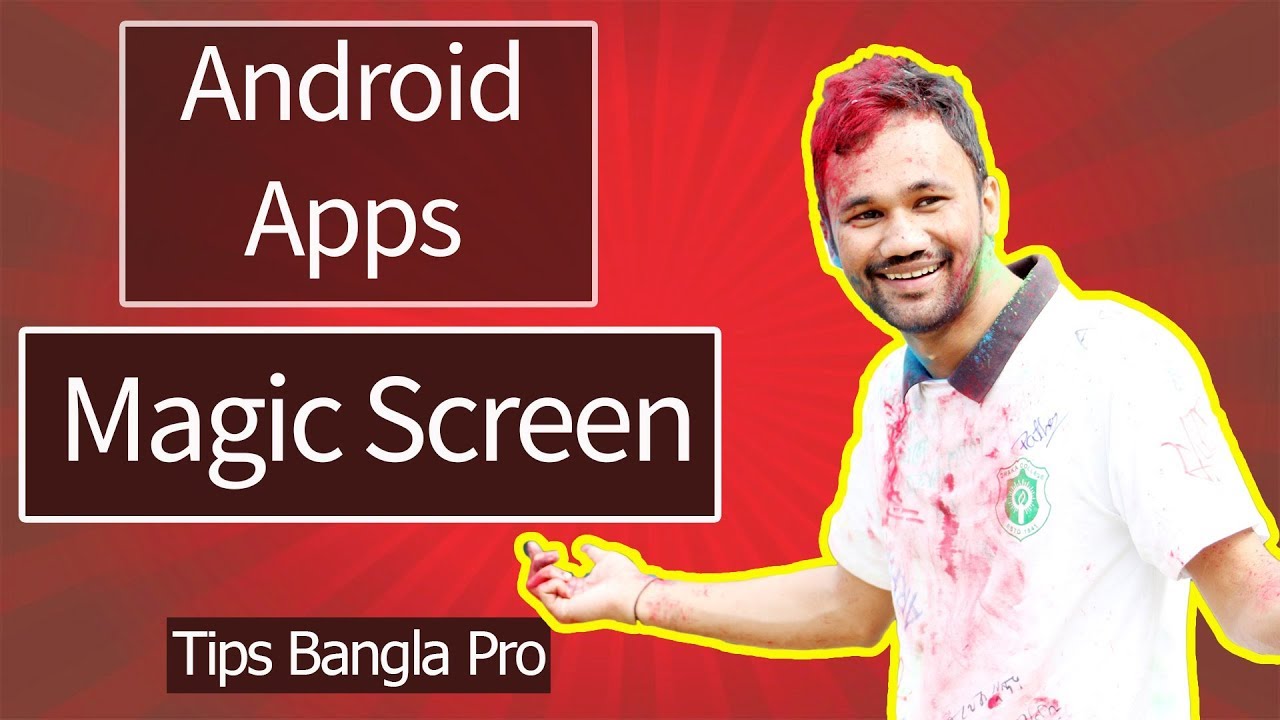 Android Magic Screen apps create with thunkable - YouTube