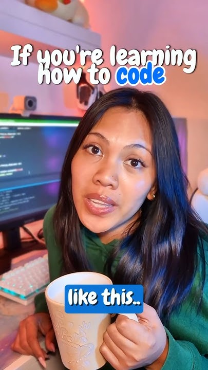 If you're learning how to code like this.. - YouTube
