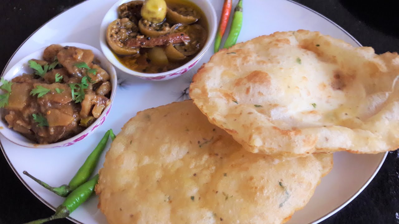 Aloo Puri Recipe By Kitchen Side | Potato poori | Aloo Puri Recipe ...