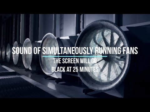 Sound of simultaneously running fans - YouTube