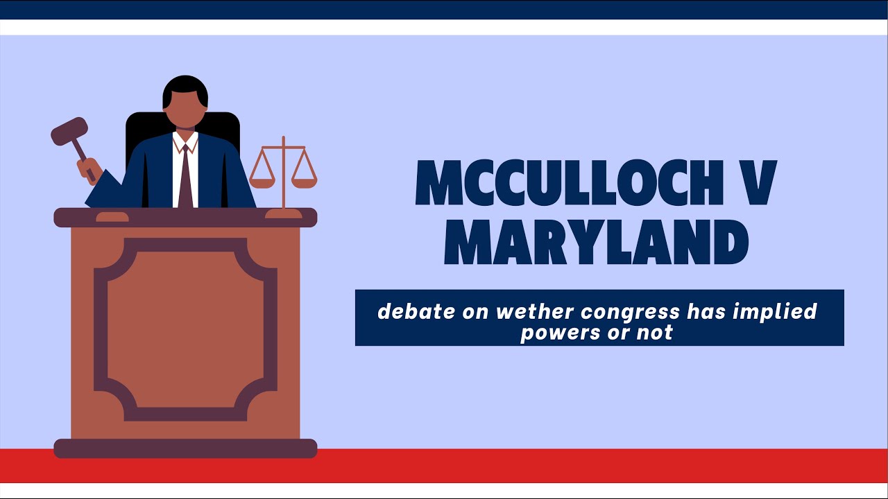 Mcculloch V Maryland Ap Gov 2024 - YouTube