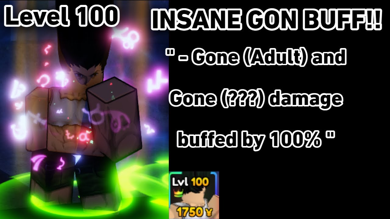 INSANE GON BUFF 100% DAMAGE Unique Gon Showcase - YouTube