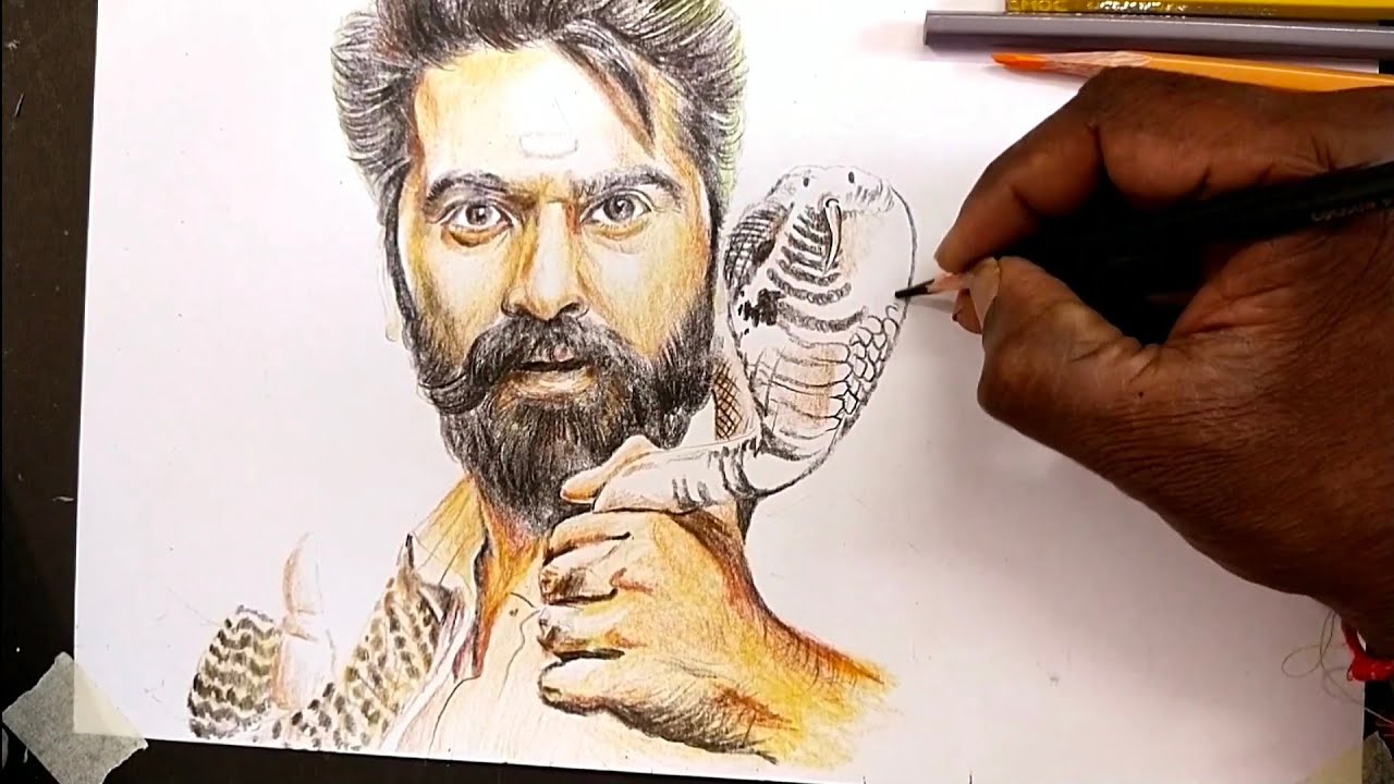 tamil acter simbu latest photos /painting - YouTube