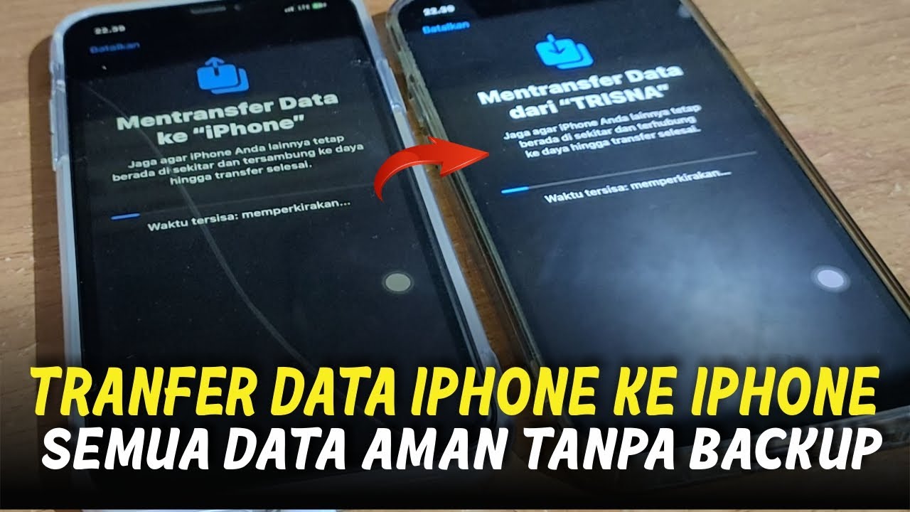 CARA TERBARU TRANSFER DATA IPHONE LAMA KE IPHONE BARU, TANPA HARUS ...