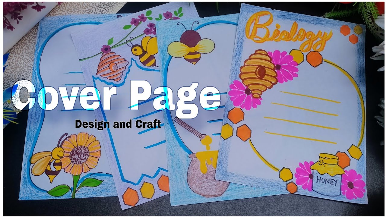 Cute Honey Bee on Notebook Border | Make Your Assignment Beautiful ...