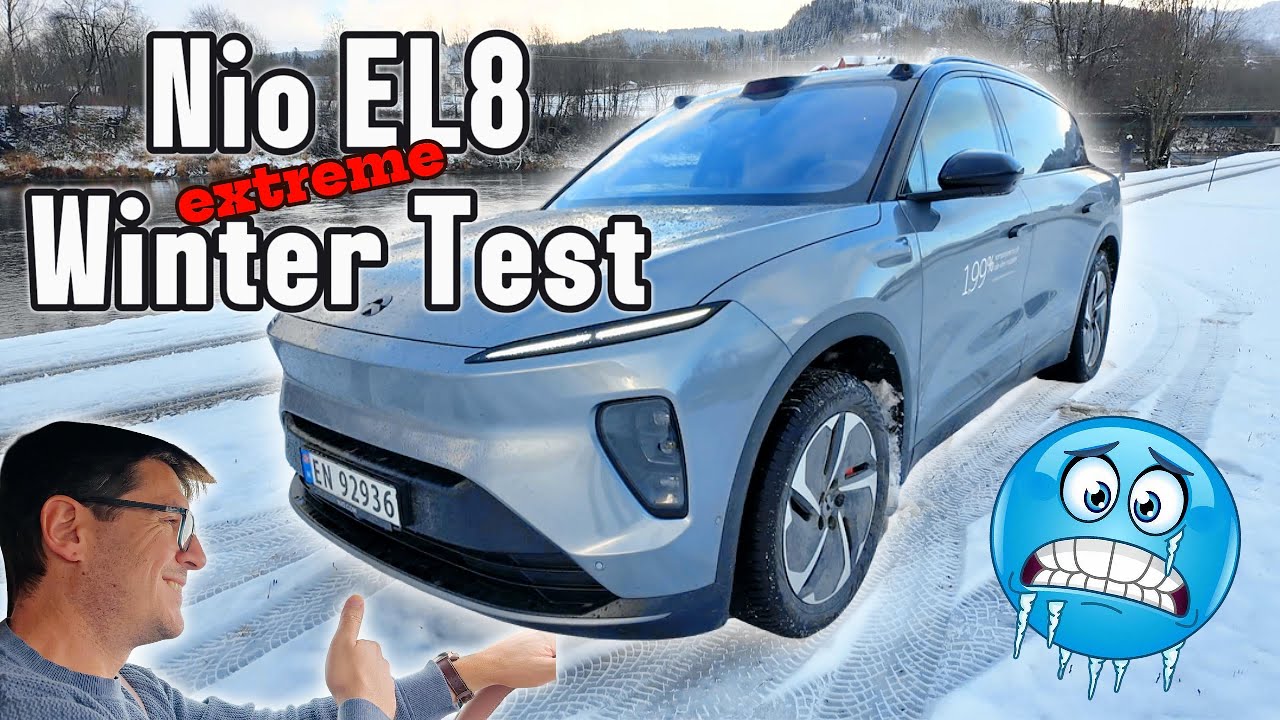 NIO EL8 vs. Extreme Winter! ️ Deep Snow, Slippery Roads & Autopilot ...