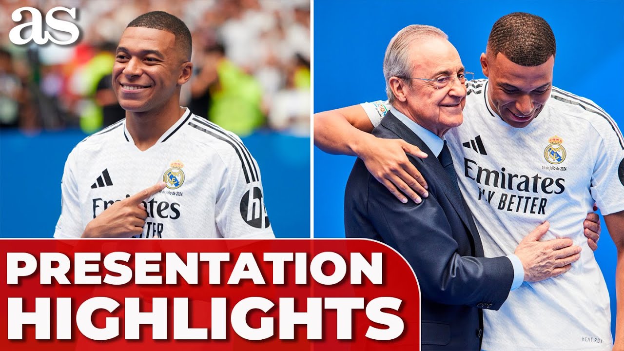 MBAPPÉ'S SPECTACULAR Real Madrid presentation: WATCH ALL THE HIGHLIGHTS ...
