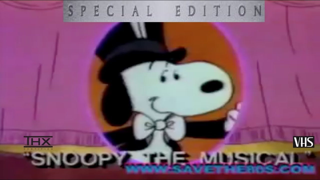Opening to Snoopy The Musical (Special Edition) 2002 VHS (THX Certified ...