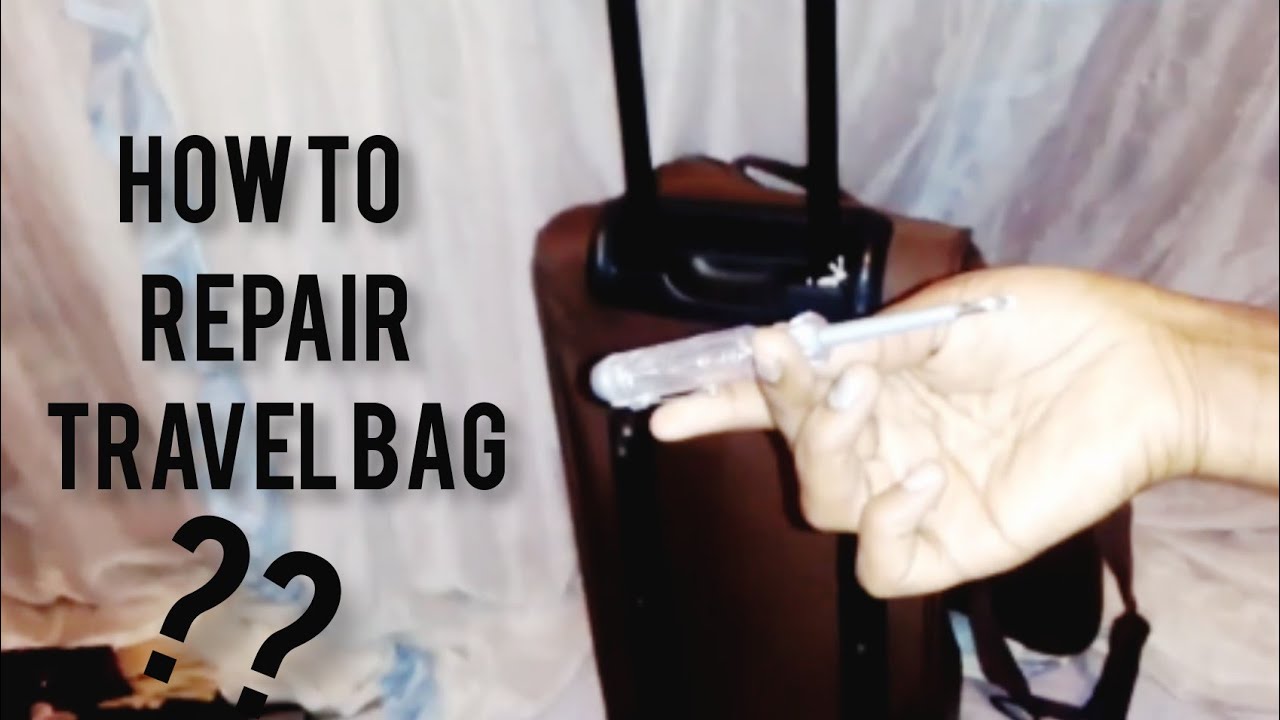 How to Repair a travel bag Handle - YouTube