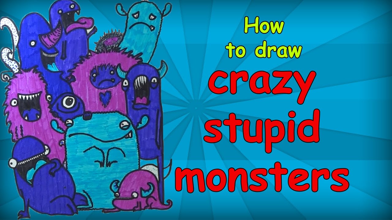 Doodling stupid monsters - YouTube