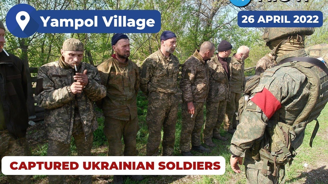 A Ukrainian unit captured by Russian forces near Yampol village 🇷🇺🏹🇺🇦 ...
