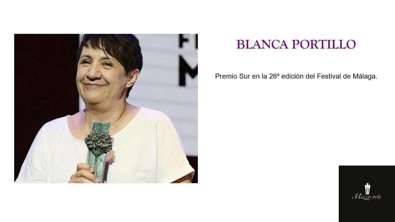 Discurso de Blanca Portillo. Premio Sur Festival Cine de Málaga. - YouTube