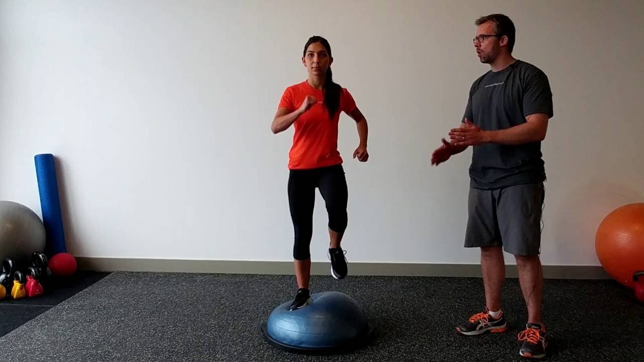Marching on the bosu - YouTube