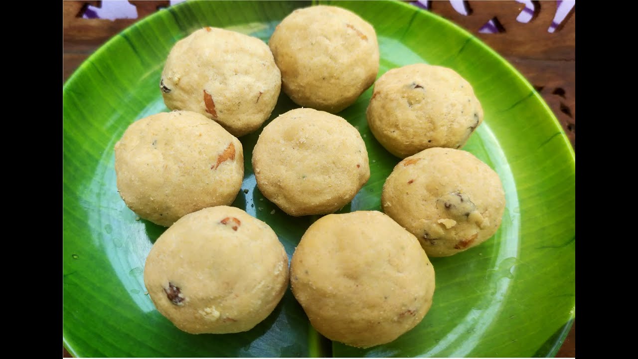 Pottukadalai laddu / Maa ladoo / Roasted gram laddu / Porikadalai laddu ...