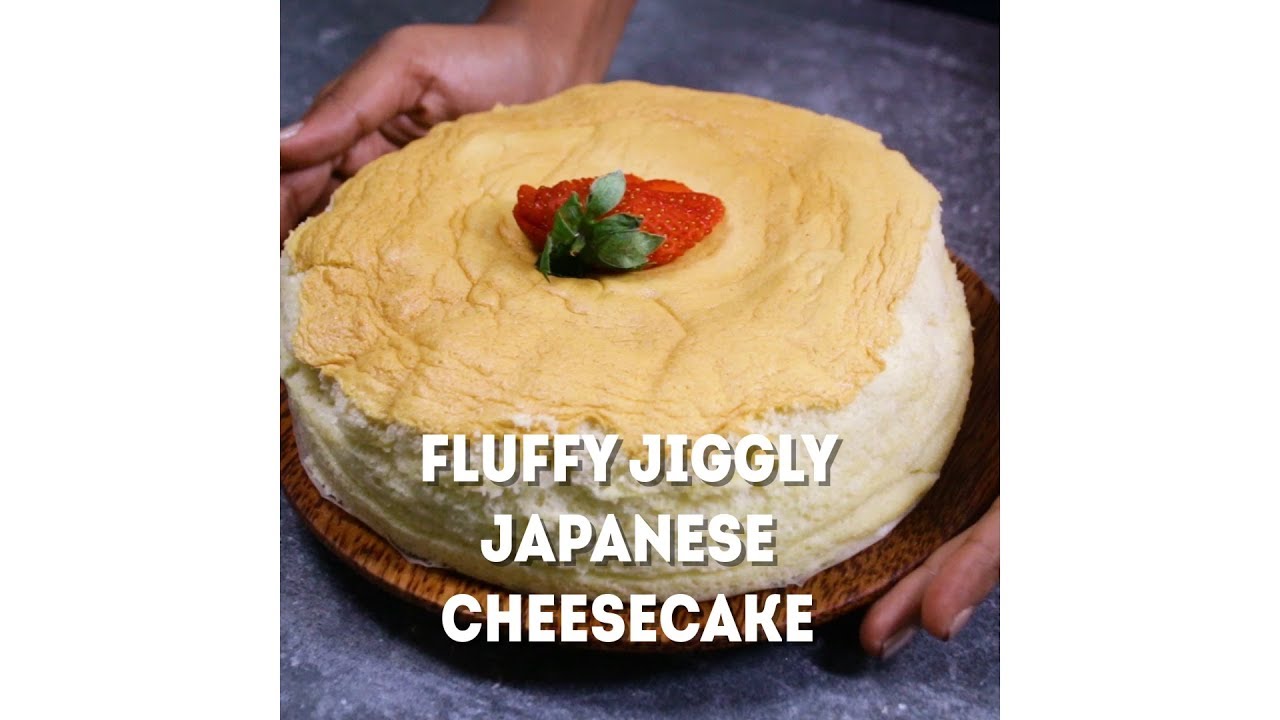 Fluffy Jiggly Japanese Cheesecake - YouTube