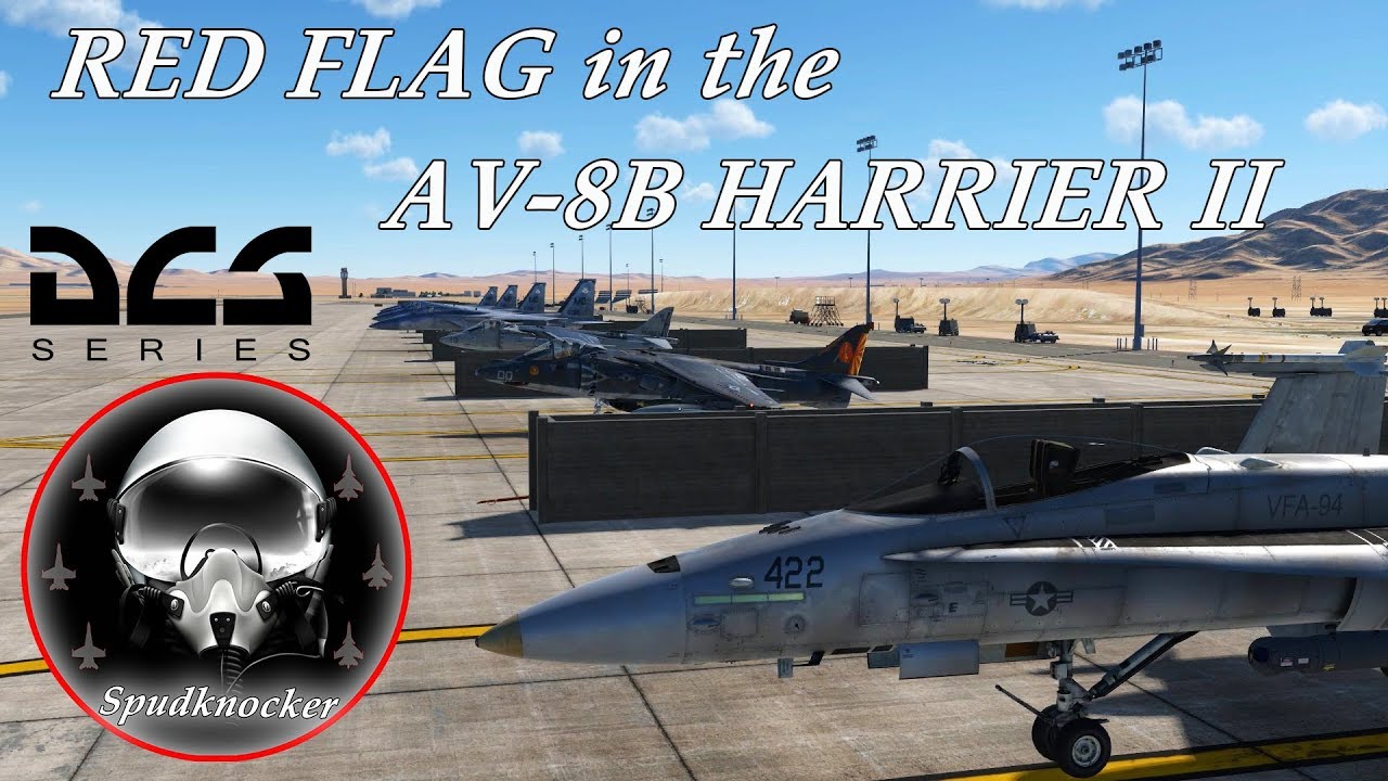 DCS World: RED FLAG AV-8B NA Harrier II Mission With a Surprise! - YouTube