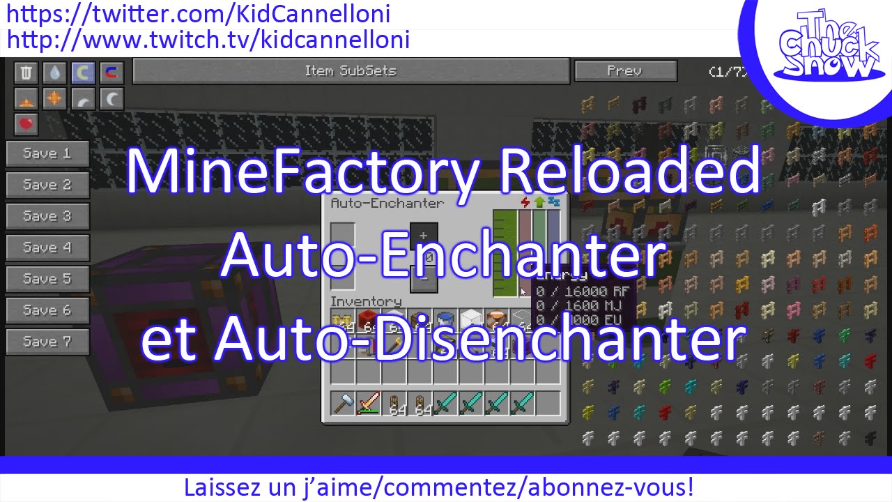 Tuto - Minefactory Reloaded - Auto-enchanter et auto-disenchanter - YouTube