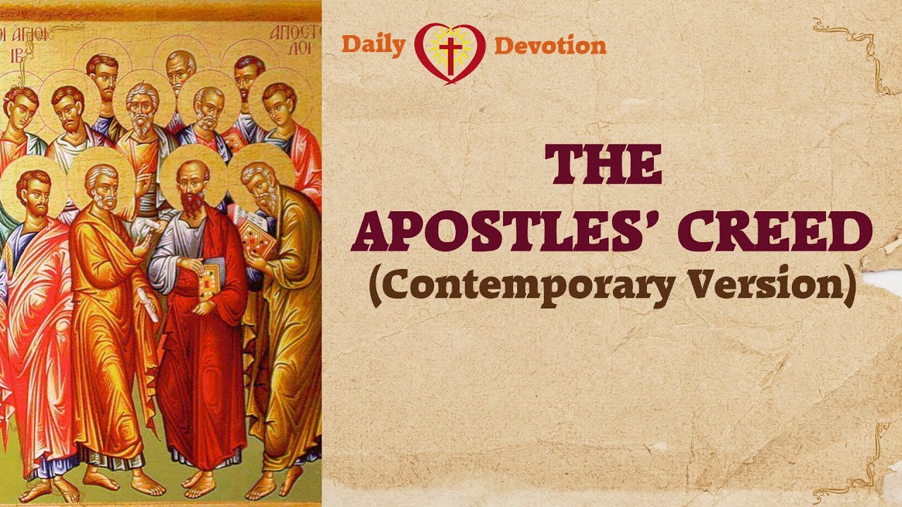 The Apostles' Creed (Contemporary Version) - Male Voice - YouTube