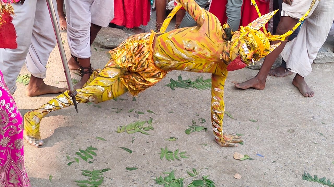 इस शेर ने सबको हिला दिया gavri #गवरी_gavri नार का खेल (शेर)(टाइगर) बहुत ...