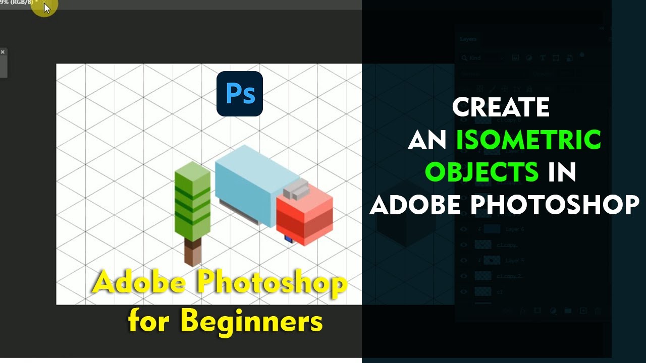 Make Anything ISOMETRIC with Actions in Photoshop - YouTube