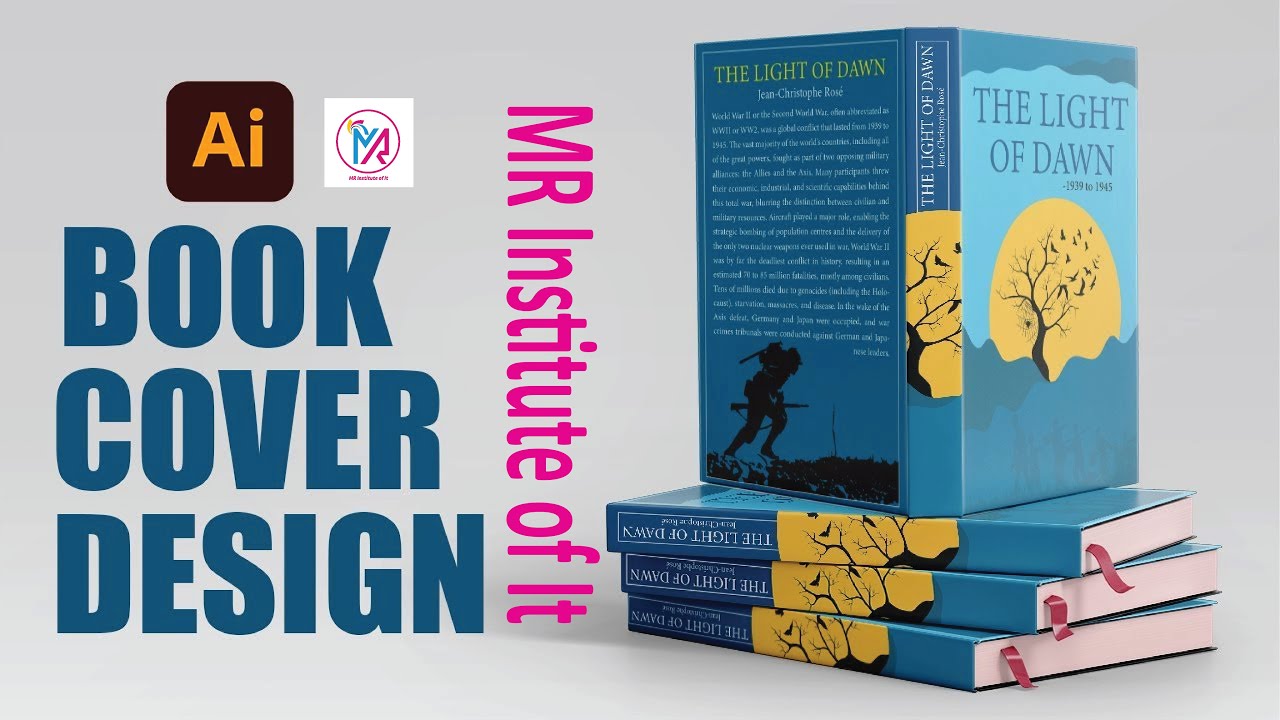 📚 Book Cover & Notebook Cover Design in Adobe Illustrator | Cover ...