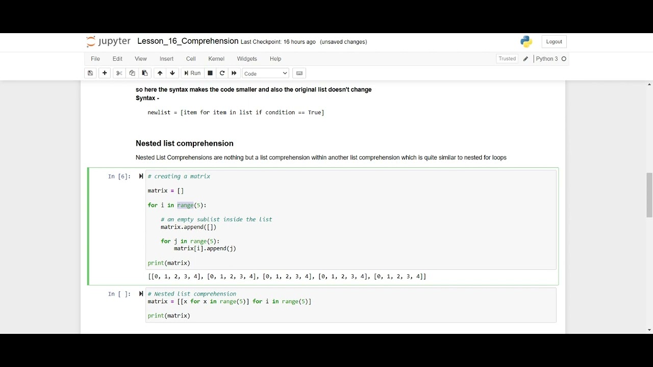 Python Comprehension Python For Intermediate Youtube