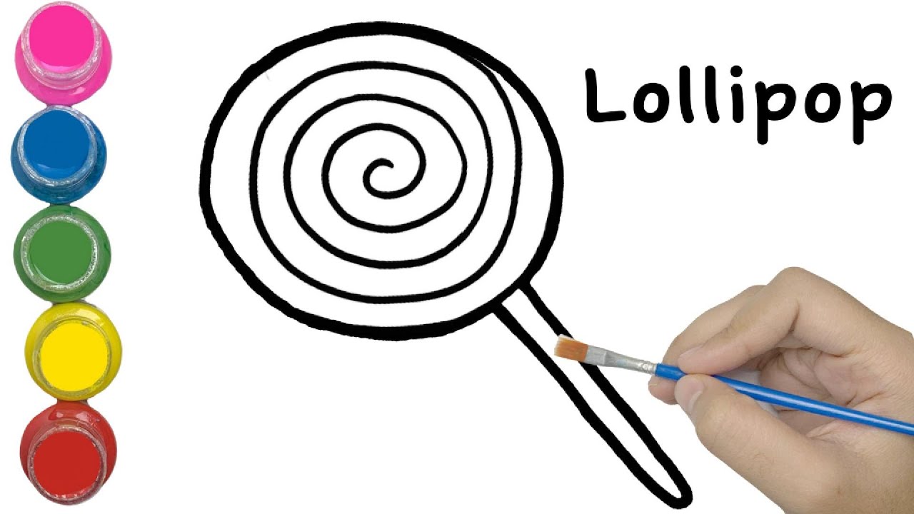 How to draw a lollipop | Step by step | Drawing | Painting #79 - YouTube