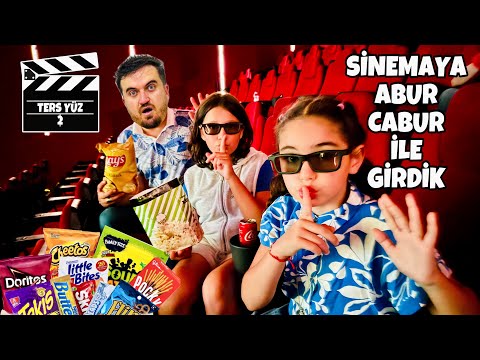 SİNEMAYA GİZLİ ABUR CUBUR İLE GİRDİK !! TERS YÜZ 2 FİLMİNE GİTTİK !! @elifsinemtv @pixar