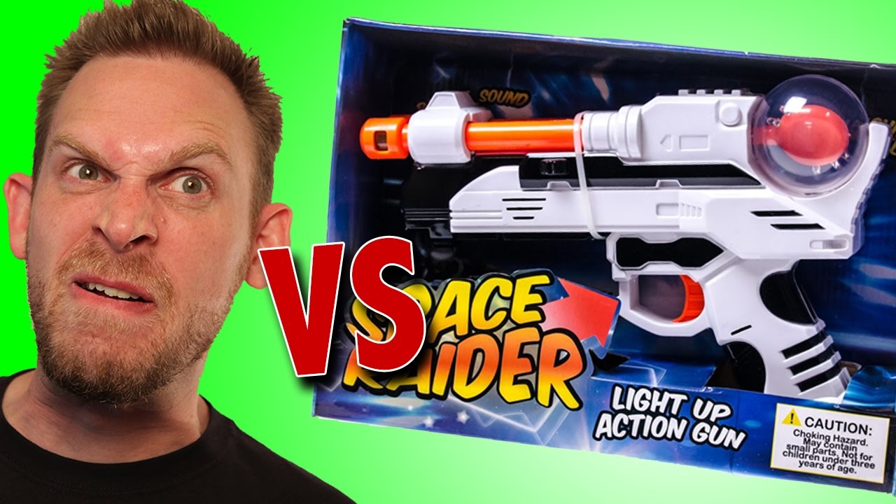 Space Raider Light Up Action Gun Unboxing - YouTube