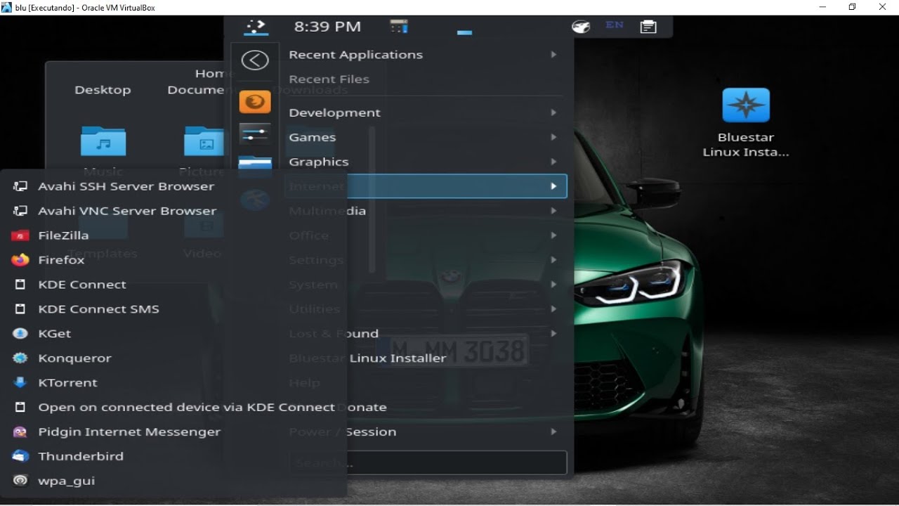 Bluestar linux uma distro baseado no Arch muito linda com kde plasma ...