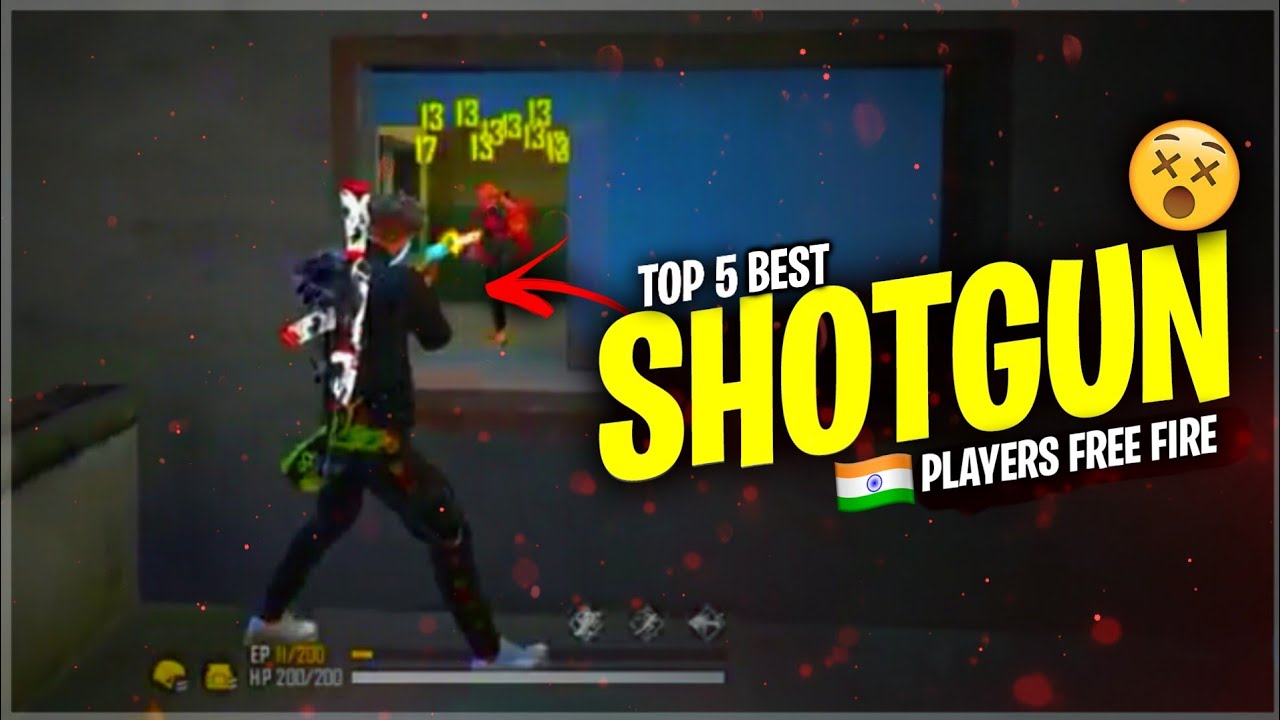 Best shotGun Players Of Free Fire In India! Garena Free Fire - YouTube