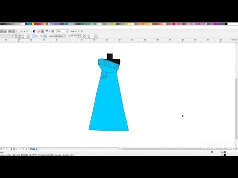 Designer gown in corel draw | art and design tutorials - YouTube