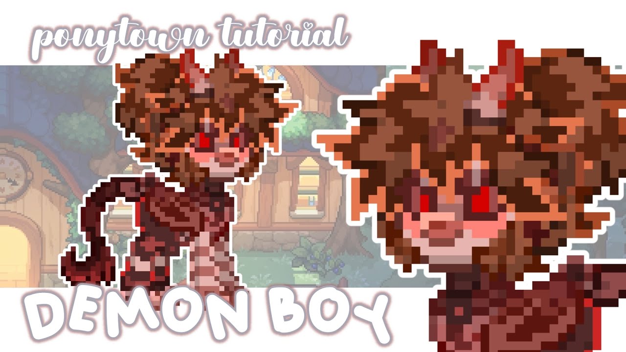 PONYTOWN 🔥 Halloween Boy Skin Tutorial🔥 ||by szha|| •HALLOWEEN EDITION ...