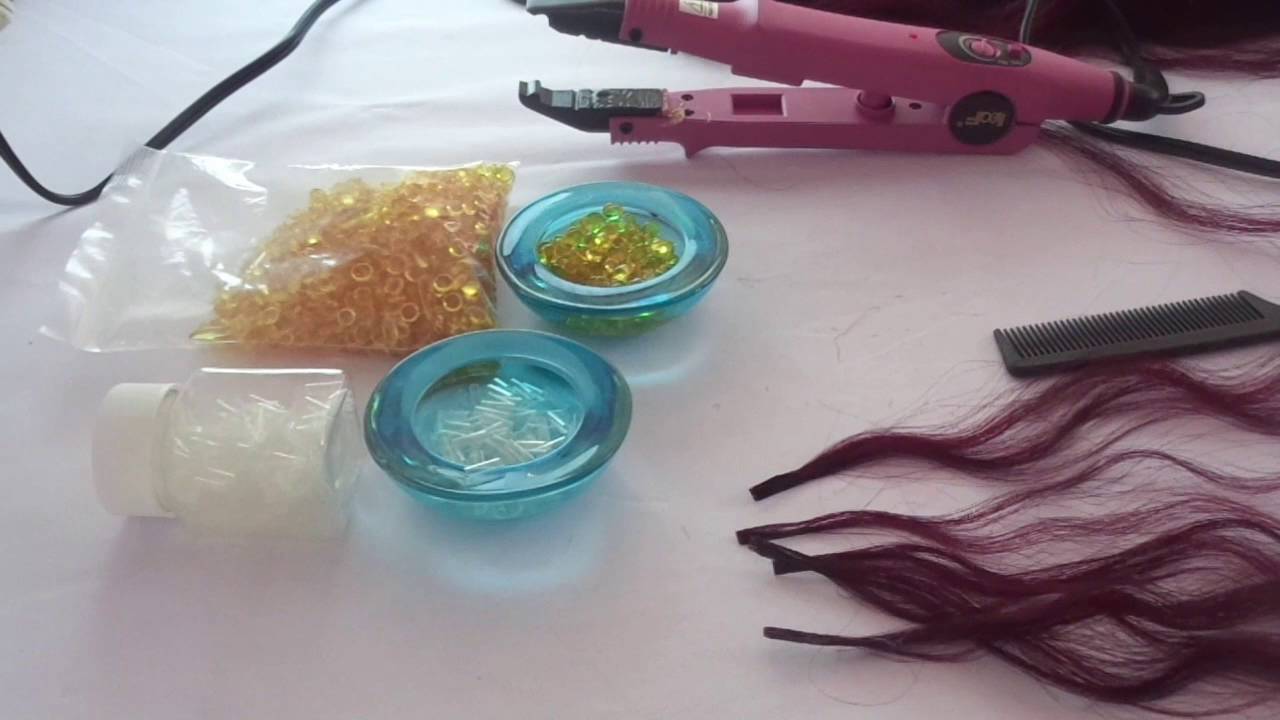 Mechas para microchip/extensiones- wicks for extensions microchip - YouTube