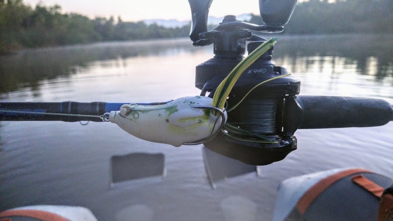 Fall Frog Fishing For Giant Bass - YouTube
