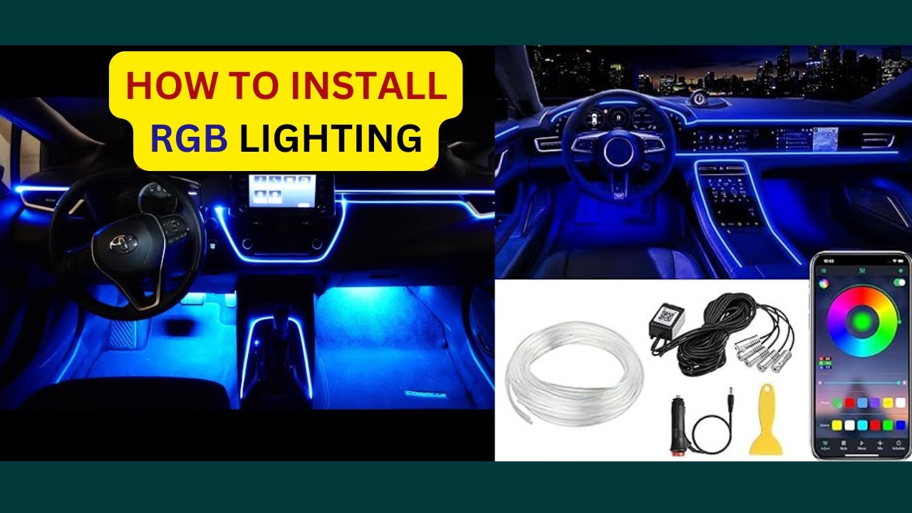 CAR RGB LED LIGHTING INSTALL! (TIPS and TRICKS)🚘 - YouTube