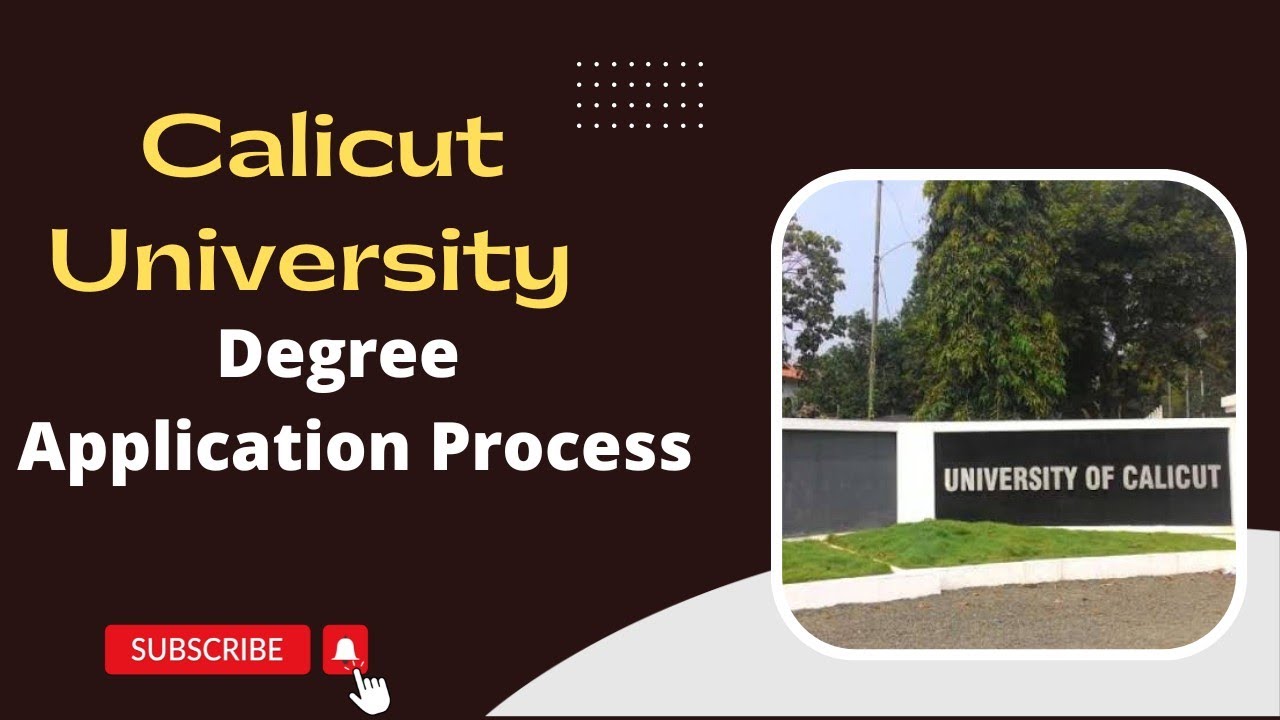 Calicut University Degree Application Process |Detailed Step by Steps ...