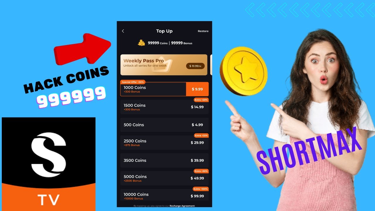 ShortMax Free Coins . ShortMax App Unlimited Coins 2024 . Ios & Android ...