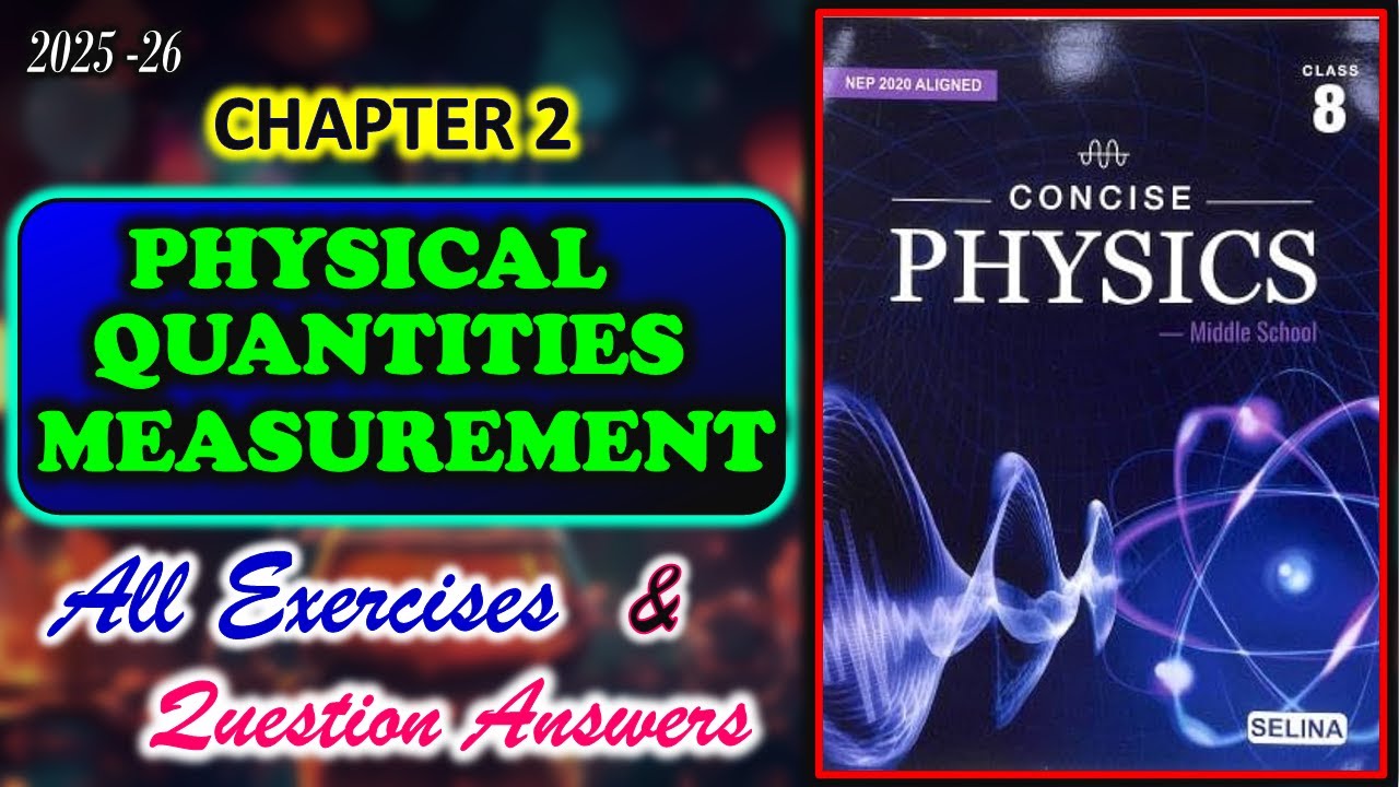 Physical Quantities and Measurements | Class 8 Physics | Chapter 2 ...