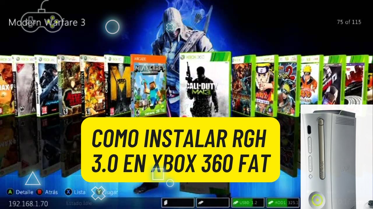 COMO INSTALAR RGH 3.0 EN XBOX 360 FAT - YouTube